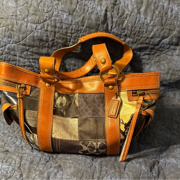 Coach | Bags | Coach Limited Edition Signature Legacy Denim Patchwork ...